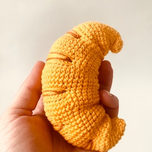 Croissant Crochet Pattern, Crochet Croissant Pattern, Crochet Food ...