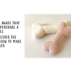 Crochet Bone Pattern, How to Crochet a Dog Bone, Bone Amigurumi Plush ...