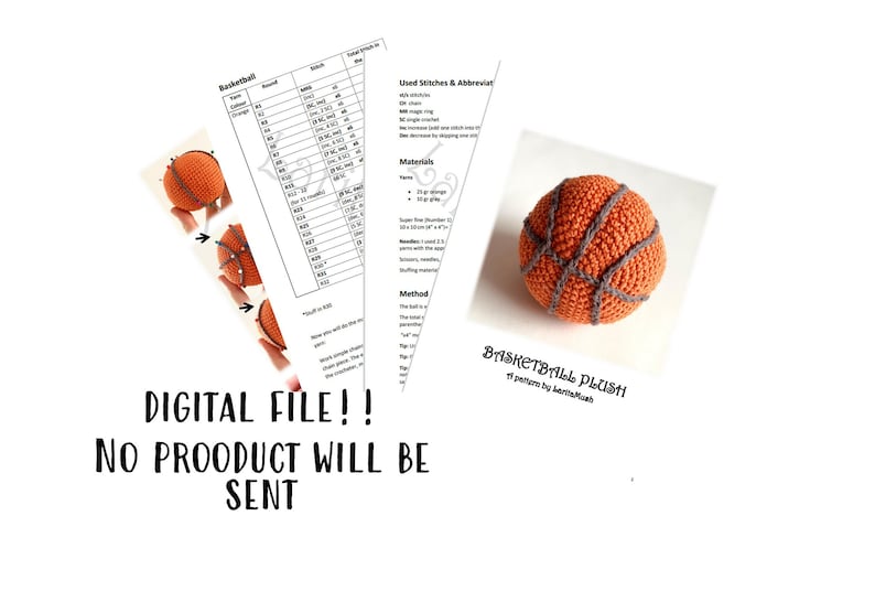 Crochet Basketball Pattern, How to Crochet a Basketball, Basketball ...