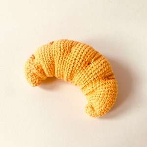 Croissant Crochet Pattern, Crochet Croissant Pattern, Crochet Food ...