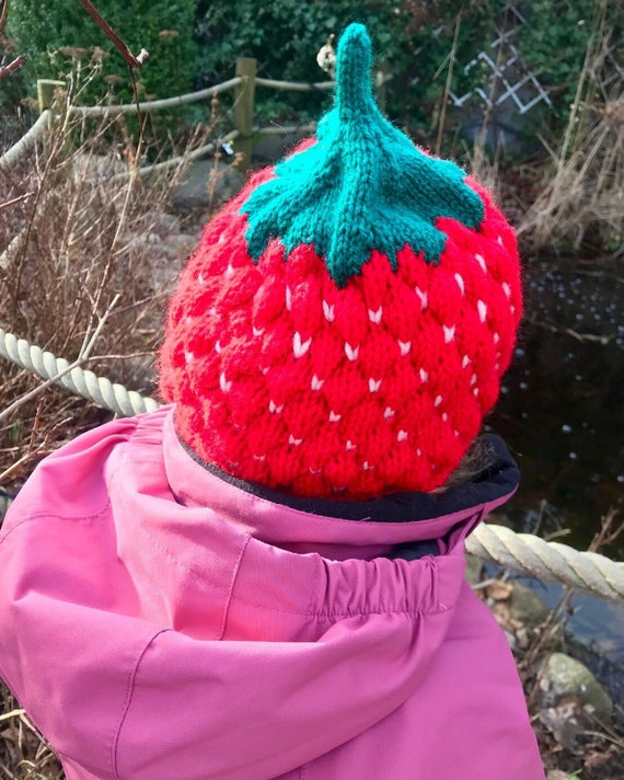 Strawberry Hat Knitting Pattern