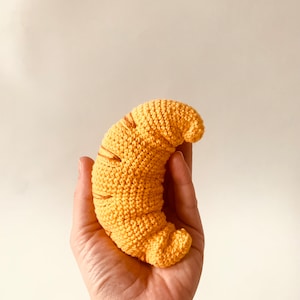 Croissant Crochet Pattern, Crochet Croissant Pattern, Crochet Food ...