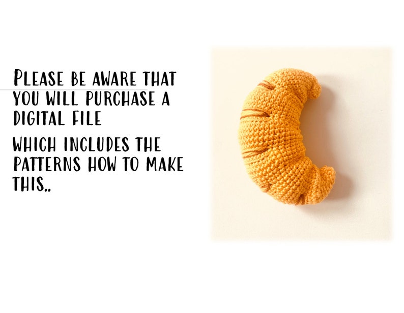 Crochet Croissant Pattern, Amigurumi Plush Play Food (PDF Pattern) - Etsy