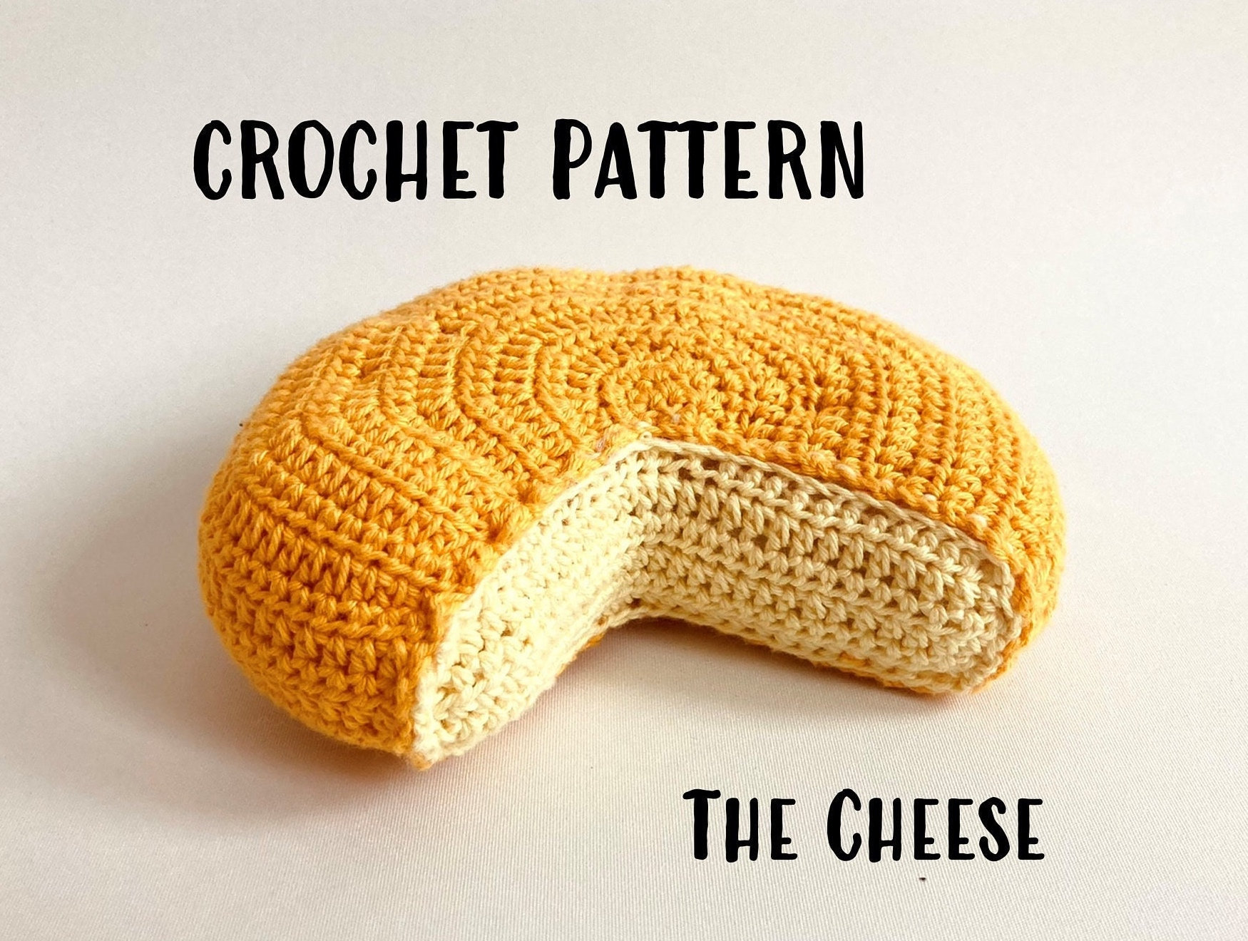 Cheese Amigurumi Crochet Pattern, Play Food Plush (PDF Pattern) - Etsy