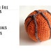 Crochet Basketball Pattern How to Crochet a Basketball - Etsy Sweden