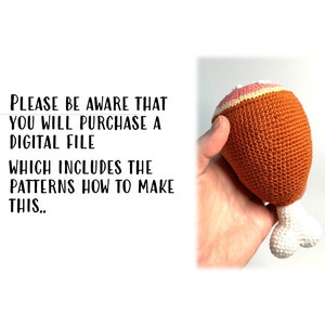 Meat Amigurumi Crochet Pattern: Play Food Plush (PDF Pattern) - Etsy