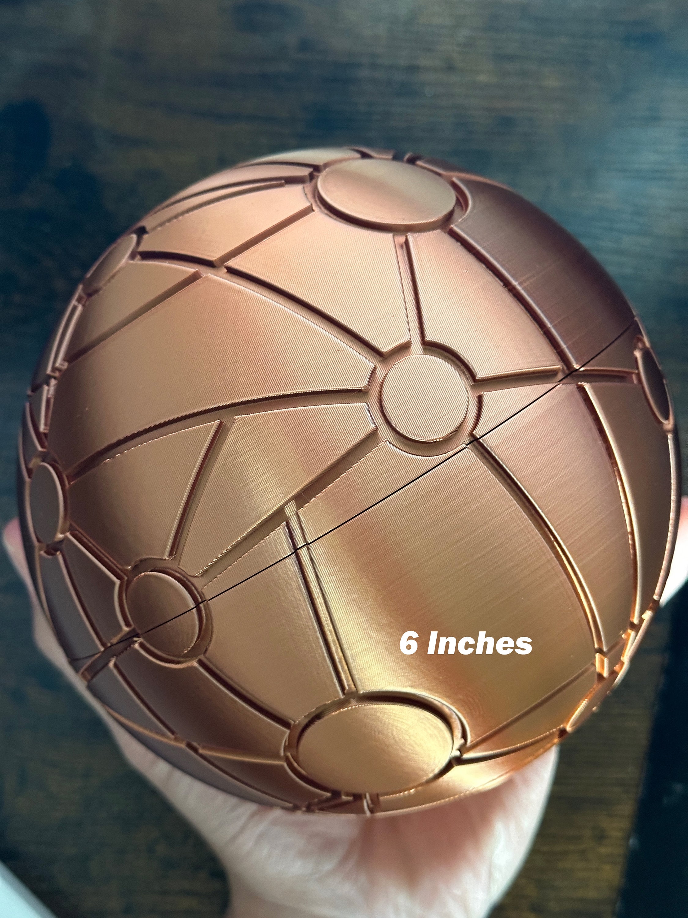 Replica Treasure Planet Map Ball 65+ Acrylic Flat Round Beads Copper