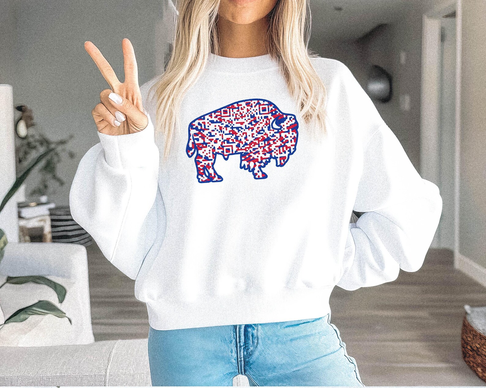 Buffalo Shout QR Code Sweatshirt || Buffalo Football Sweatshirt ...