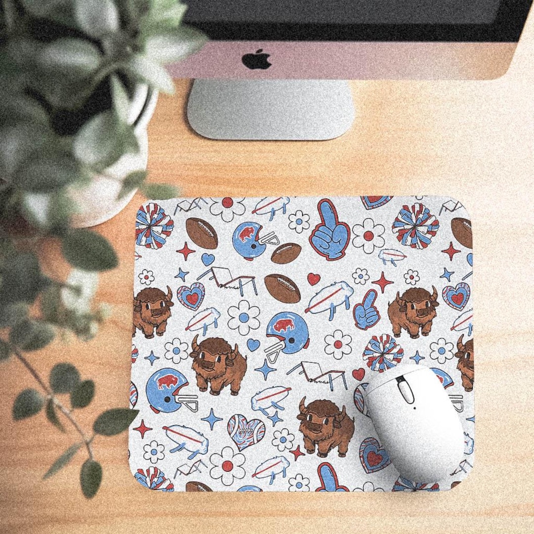 Buffalo Retro Collage Mouse Pad || Buffalo Football Mousepad Buffalo ...