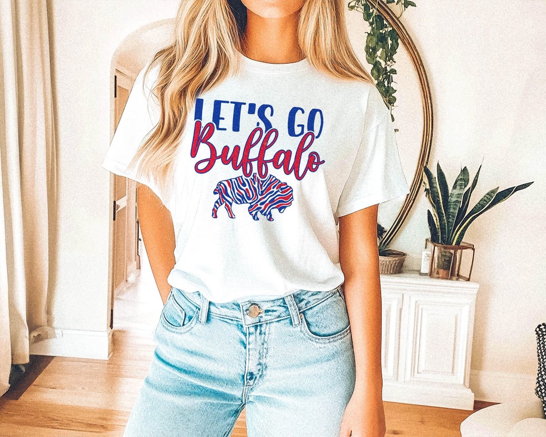 Let's Go Buffalo Cursive T-shirt || Buffalo Football Shirt Football Fan ...