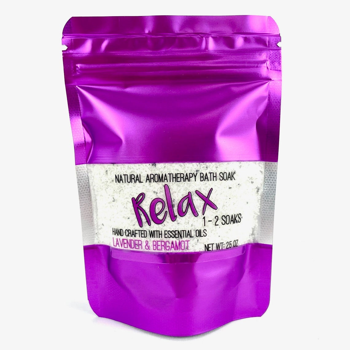 Relax Bath Soak With Bulgarian Lavender & Bergamot Essential Oils, All ...