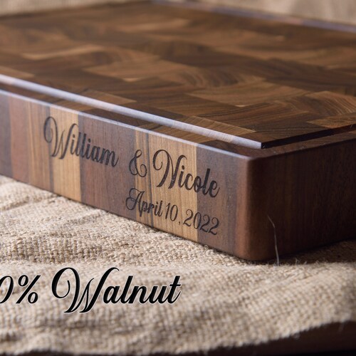 Custom Butcher Block / Personalized Cutting Board With - Etsy