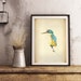 A4 Vintage Style Printable Art Watercolour New Zealand Native Bird ...