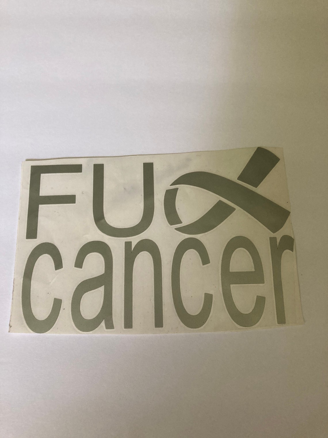 FU cancer decal for car computer wall phone etc... fuck | Etsy