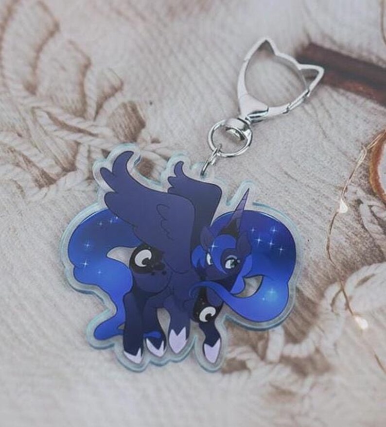 Luna, My Little Pony Friendship is Magic Keychain, Mlp Clear Acrylic ...