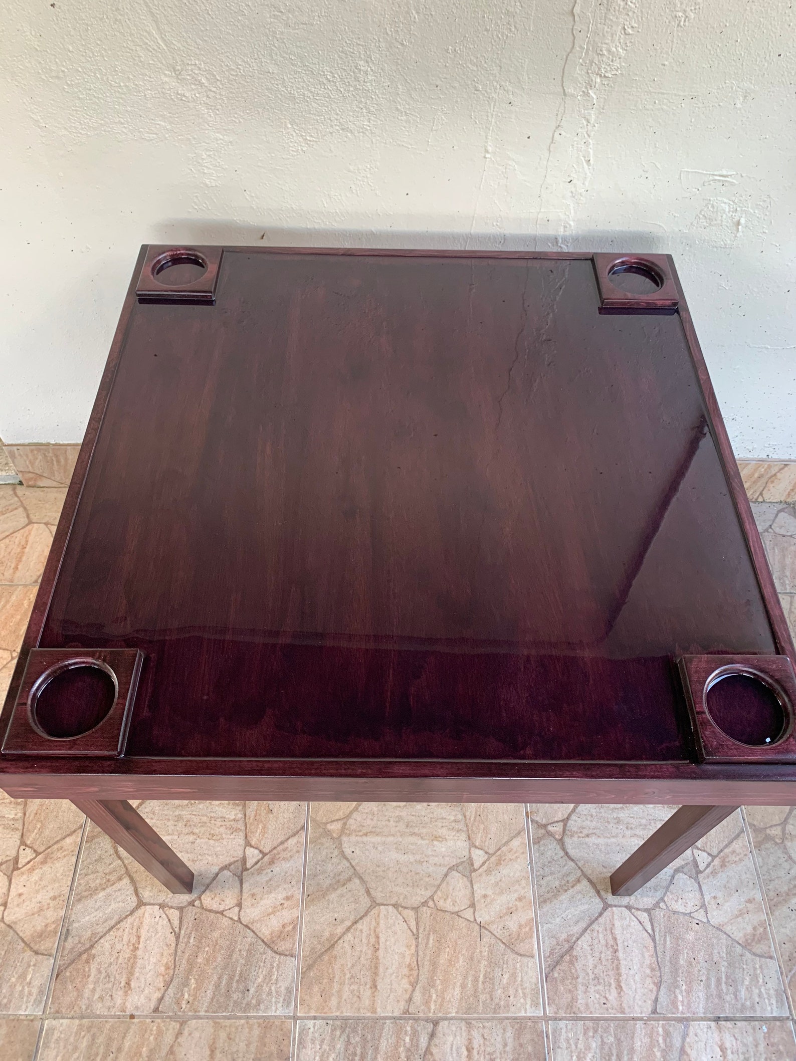Wood Game Table With Folding Legs!!!!!made in USA. - Etsy