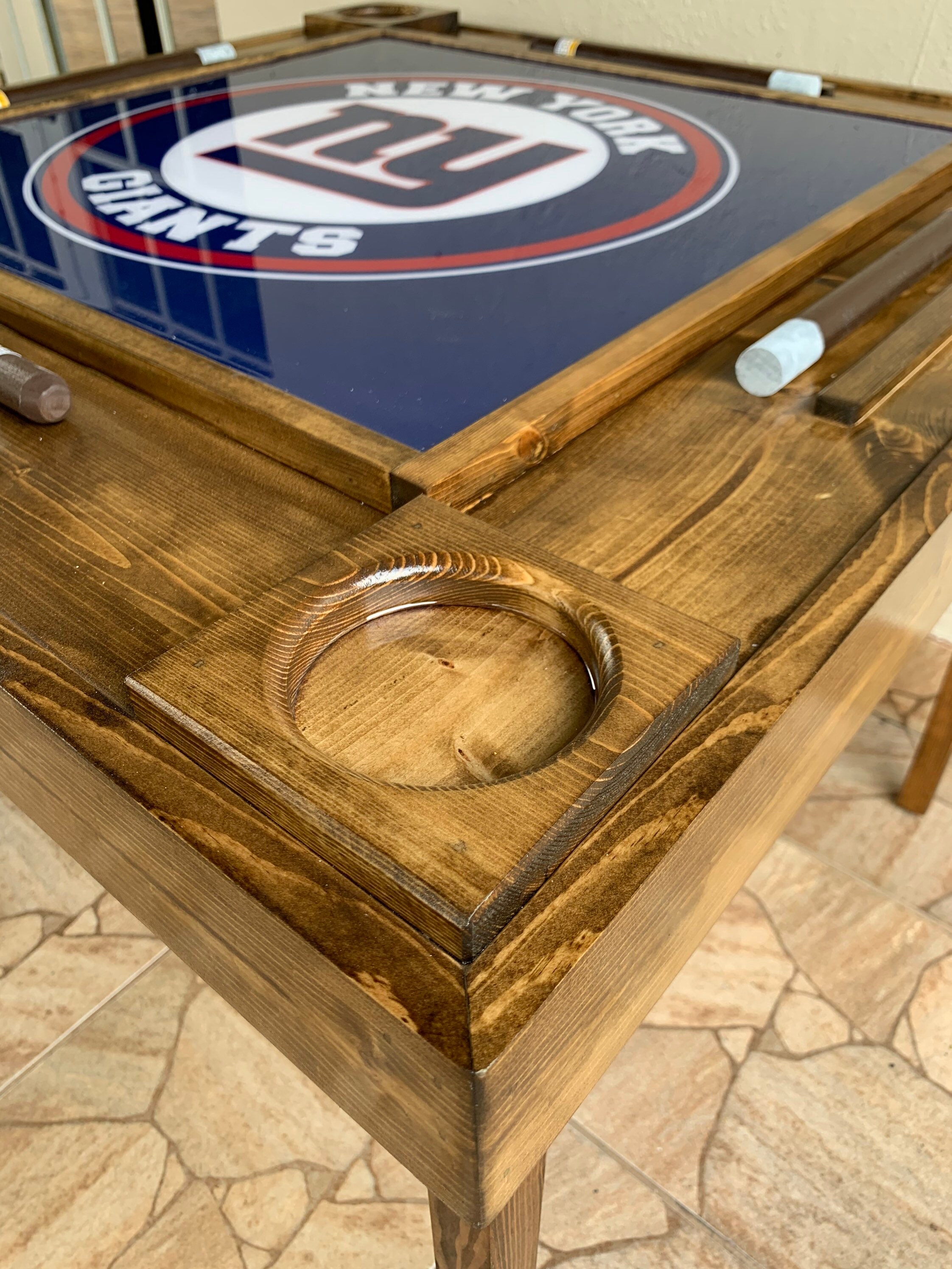 Big Wood Domino Table 36x36 Folding Legs. Handmade in USA - Etsy