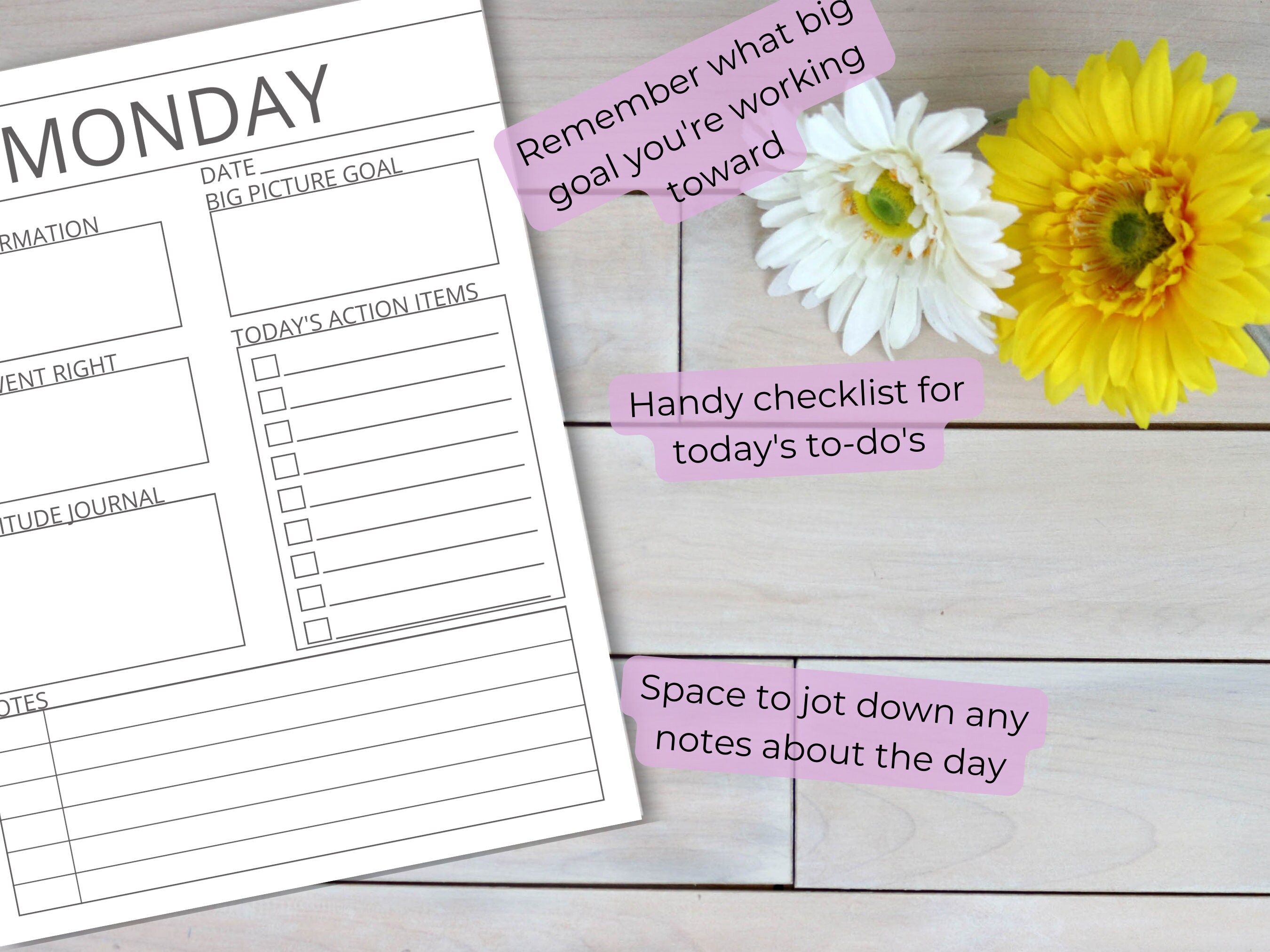 Printable Daily Affirmations Planner Minimalist & Simple Design ...