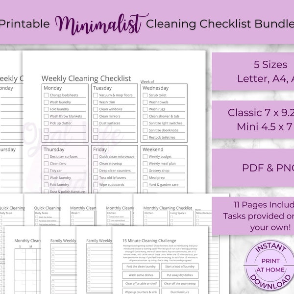 Deep Cleaning Adhd List - Etsy