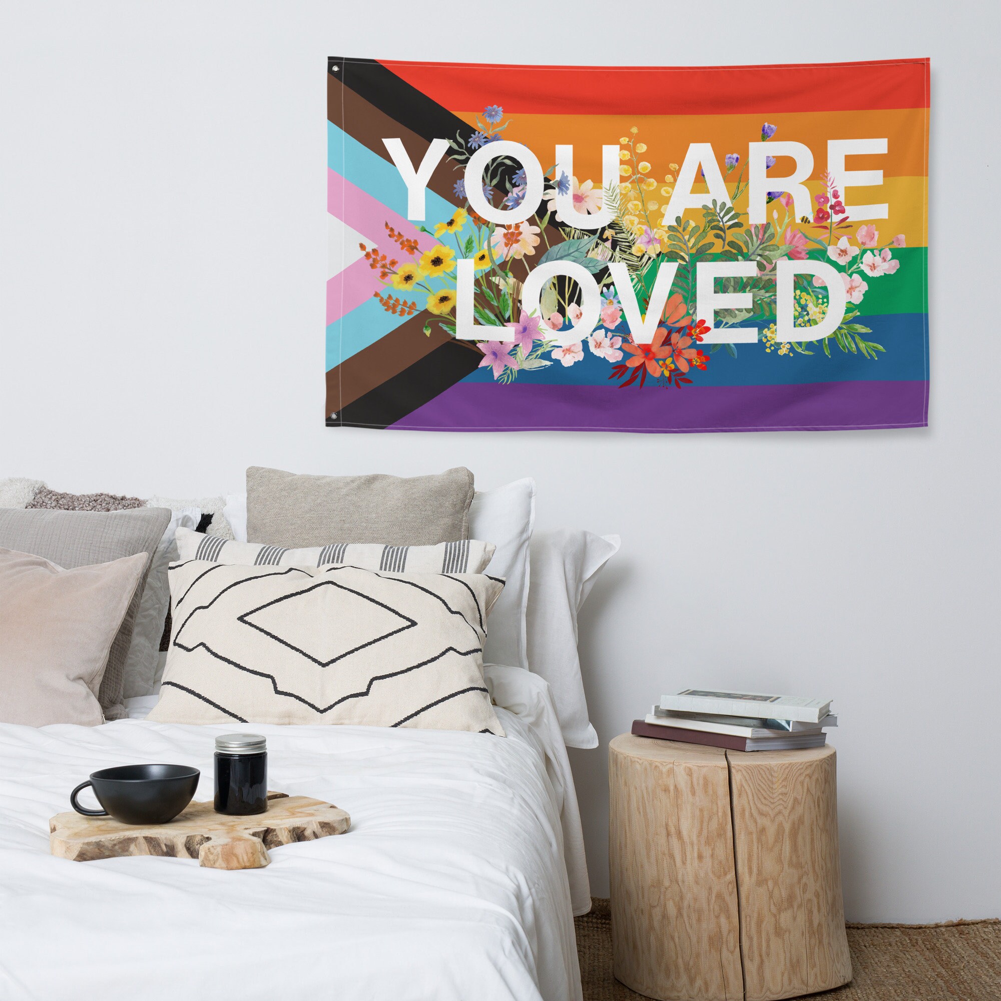 You Are Loved Pride Flag LGBTQ Support Rainbow Flag LQBT - Etsy