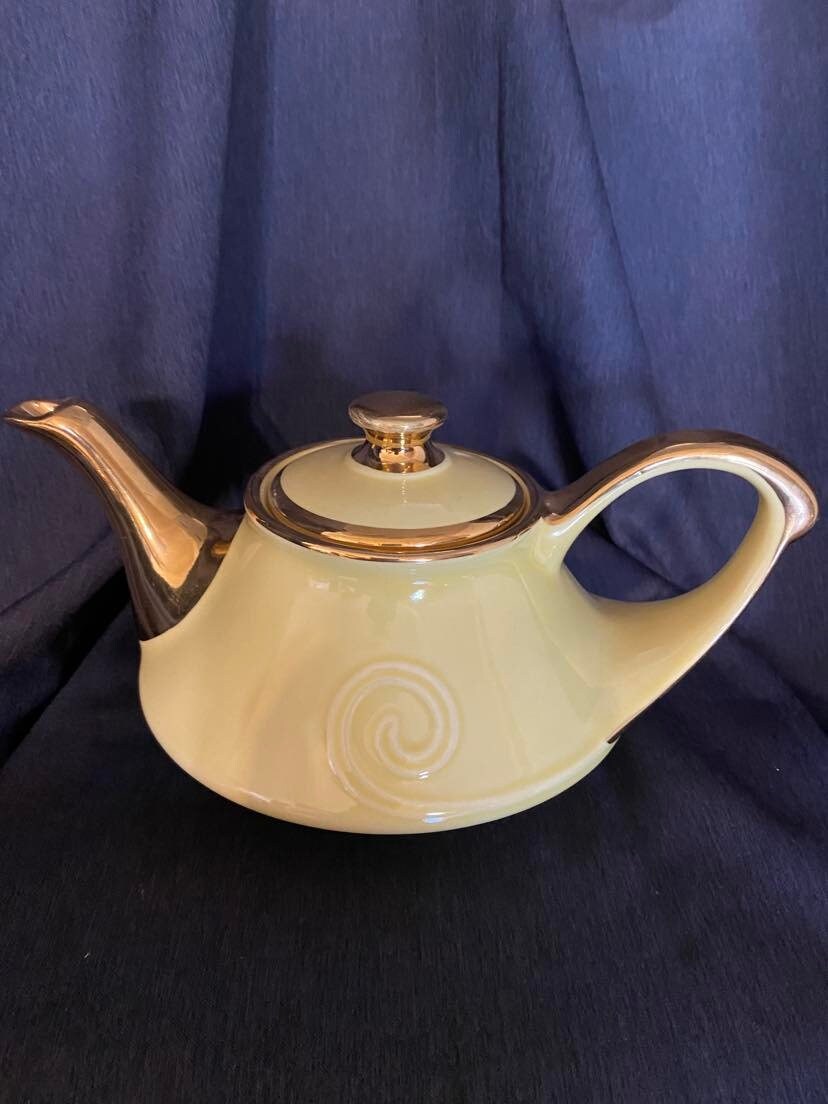 3 Piece Tea Set With 22K Gold Trim | Etsy