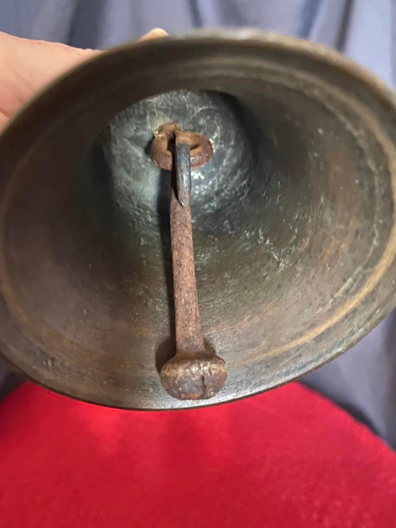 Small Antique Cast Iron Bell - Etsy