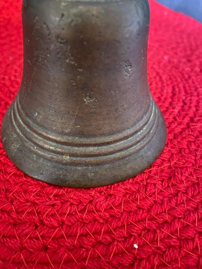 Small Antique Cast Iron Bell - Etsy
