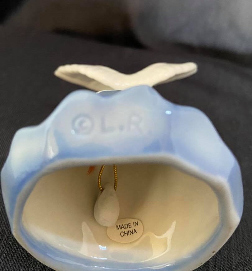 Porcelain Angel Bell - Etsy