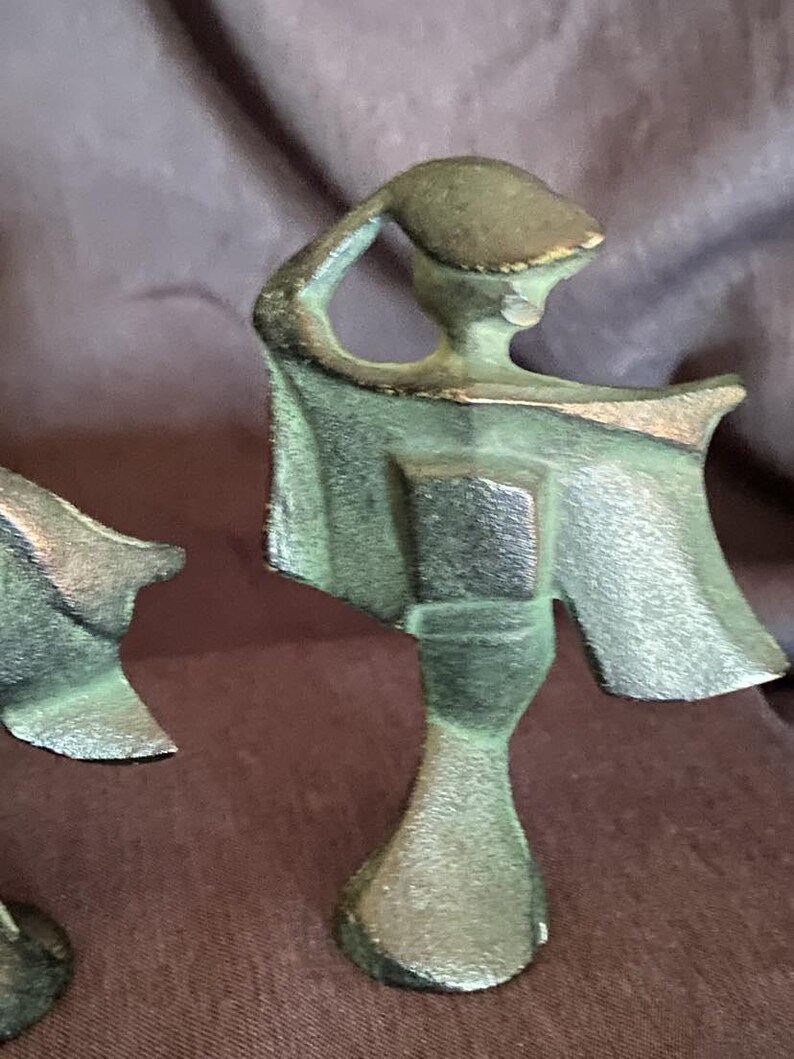 Cast Iron Japanese Geisha Girls Figures - Etsy