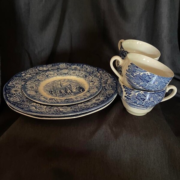 Liberty Blue Dishes - Etsy
