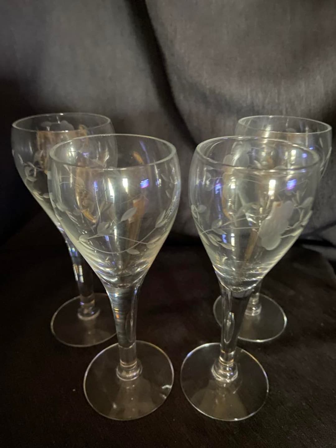 Princess House Crystal Heritage Design Cordial Stems - Etsy