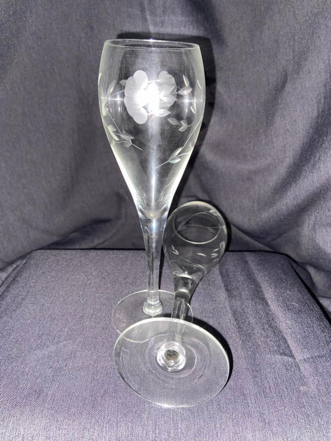 Princess House Crystal Heritage Stemware Champagne Tulip - Etsy