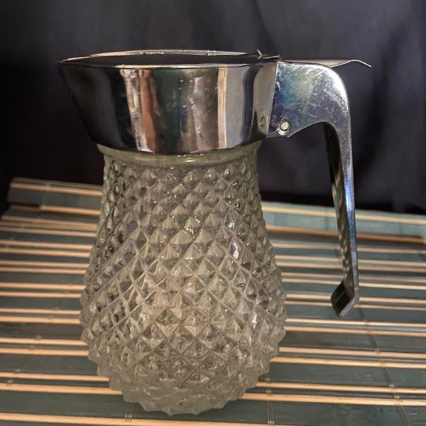 Glass Syrup Pitcher - Etsy