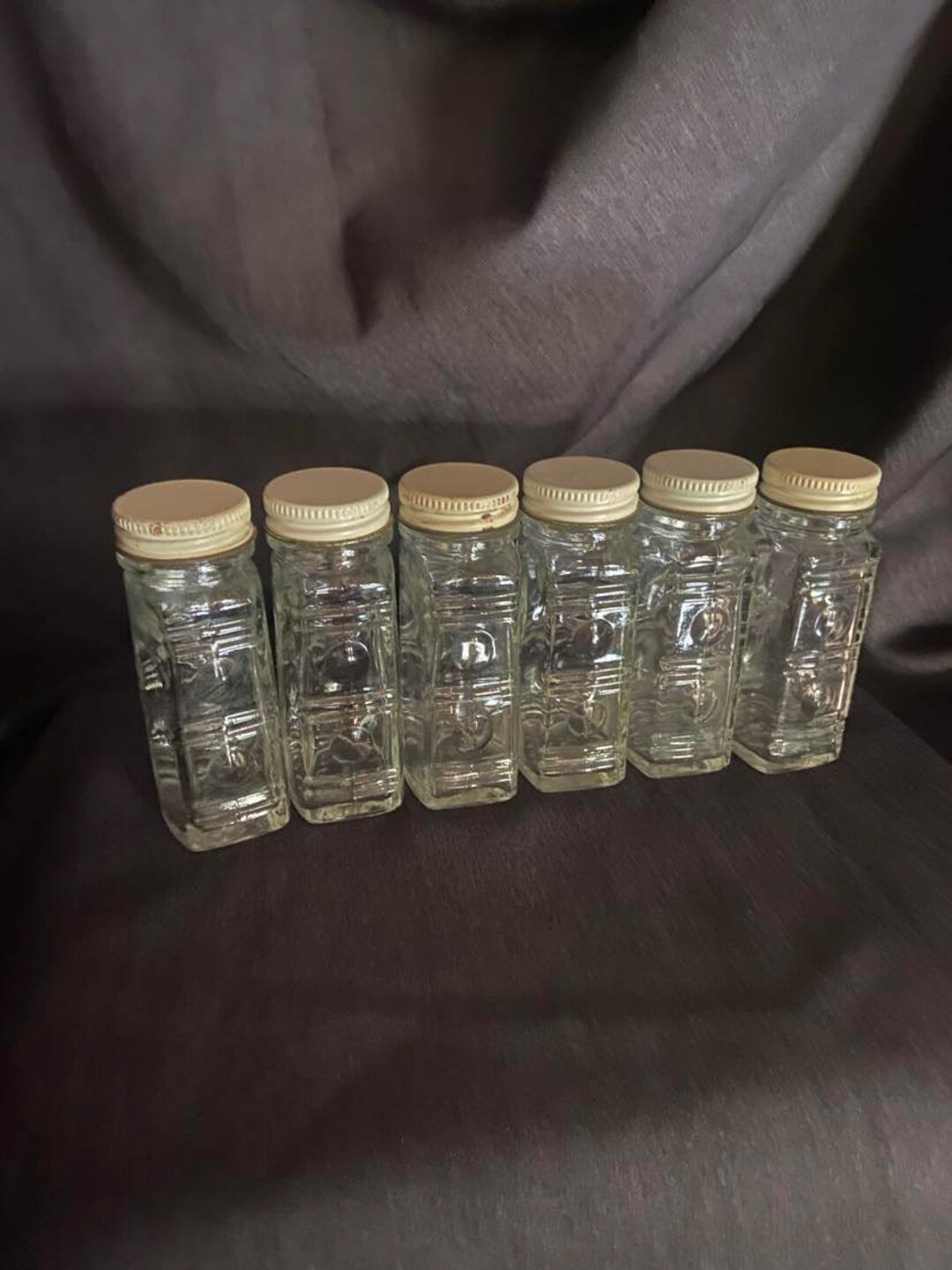 Set of 6 Hazel Atlas Spice Jars - Etsy