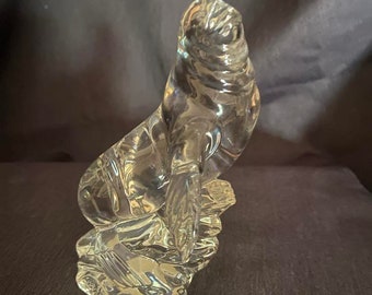 Lion Princess House 24% Lead Crystal Wonders of the Wild Germany Estate ...