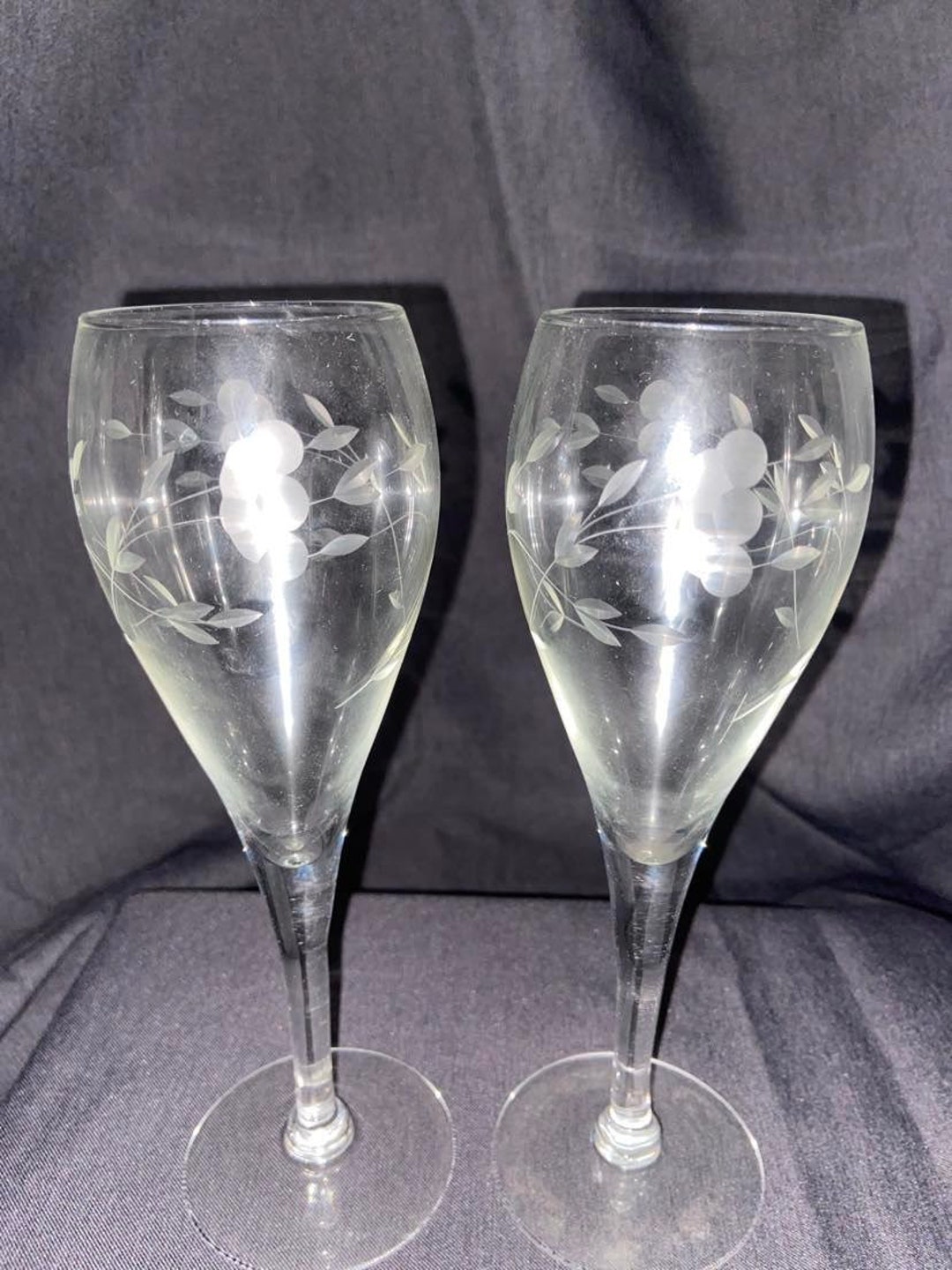 Princess House Crystal Heritage Stemware Champagne Tulip - Etsy