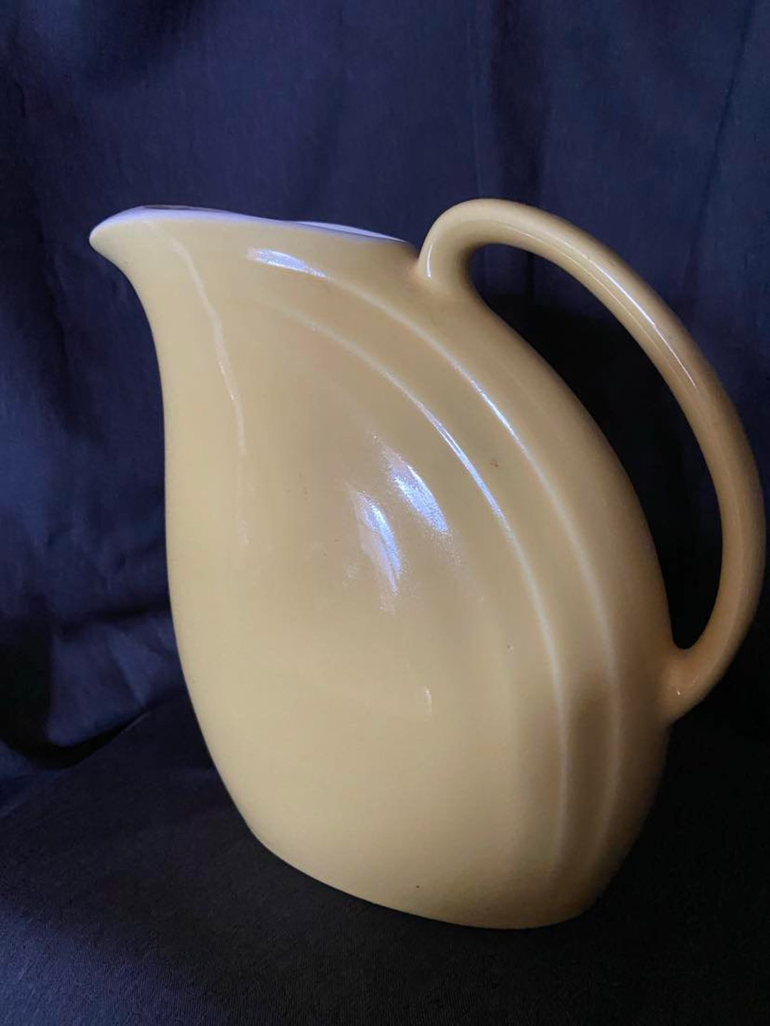 Vintage Hall Pottery Water Pitcher - Etsy