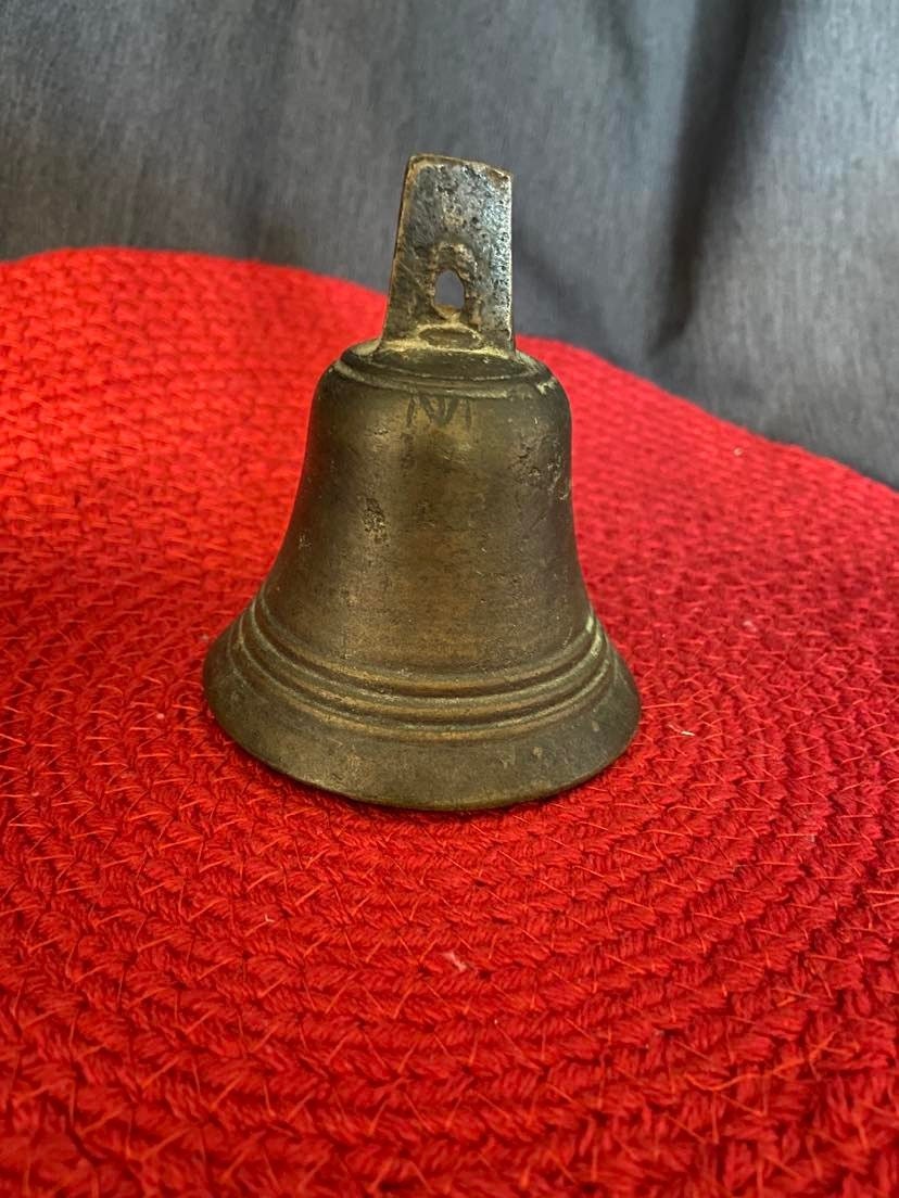 Small Antique Cast Iron Bell - Etsy
