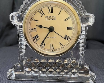 Vintage Killarney Crystal Clock Gift Idea - Etsy