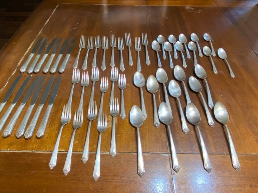 Kitchen & Dining Flatware & Silverware Silverplate Starlight Pattern 54 ...