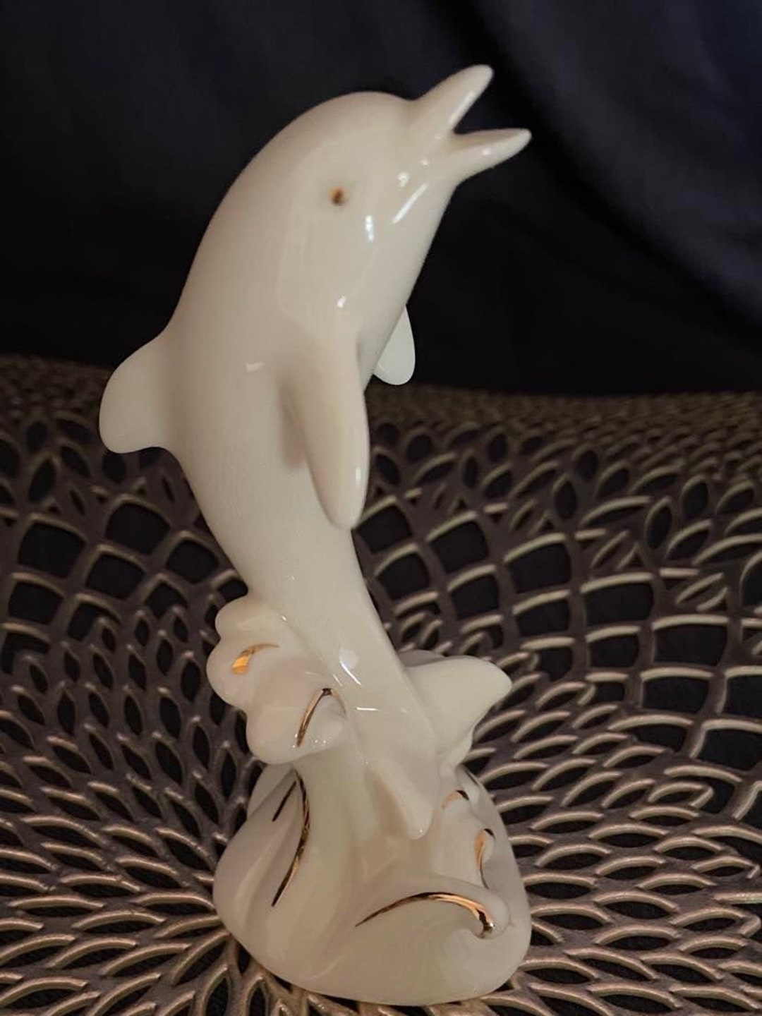 Lenox Miniature Dolphin Figurine - Etsy