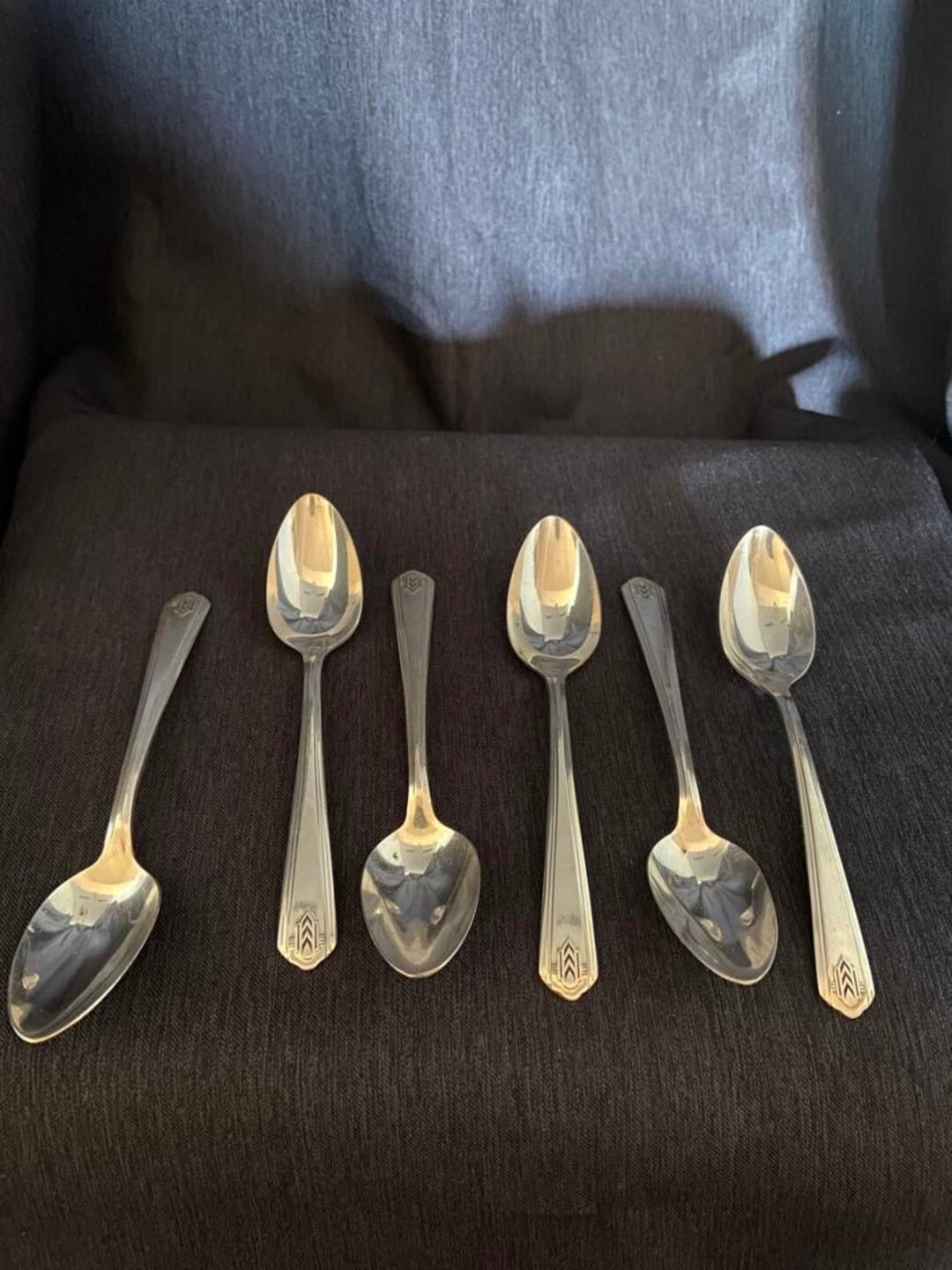 1881 Rogers Chevron Pattern Fruit Spoons - Etsy