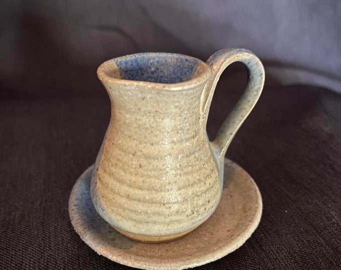 Miniature Pottery Water Pitcher and Plate - Etsy