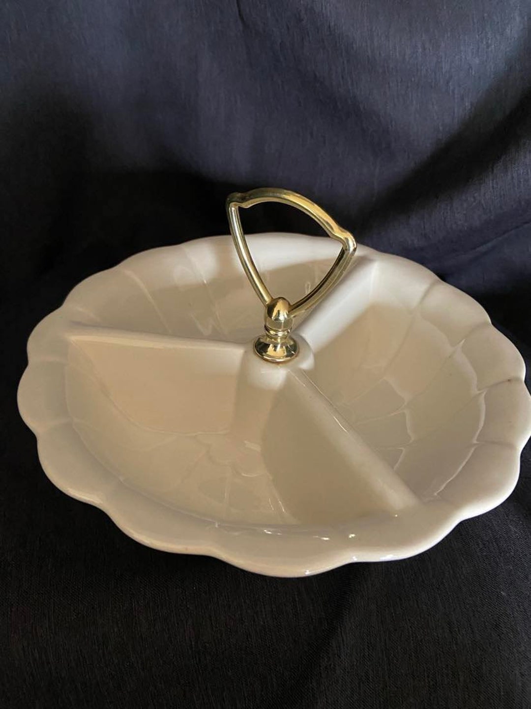 California Pottery 3 Section Dish - Etsy