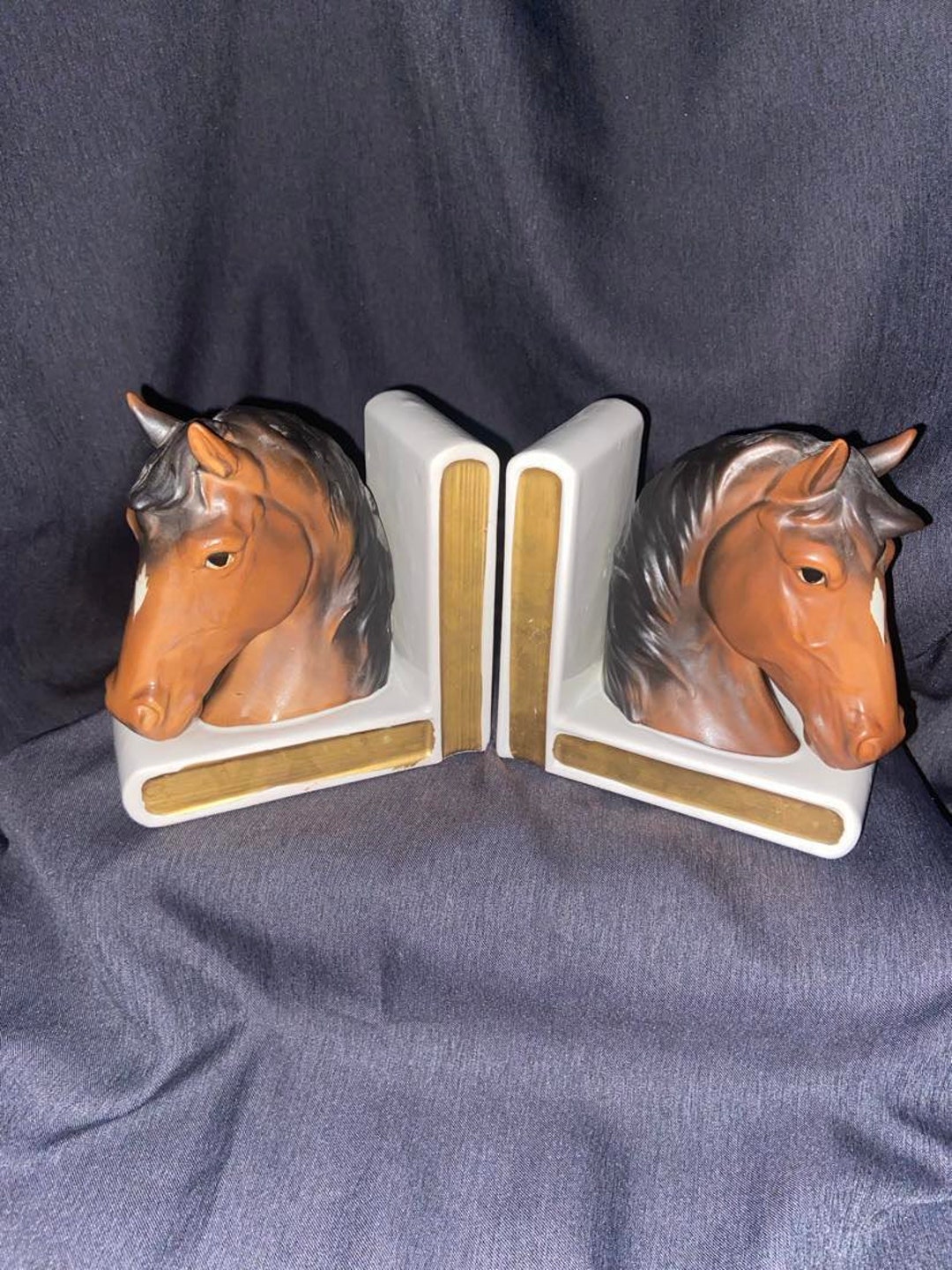 Lefton Horse Head Book Ends H1681 - Etsy
