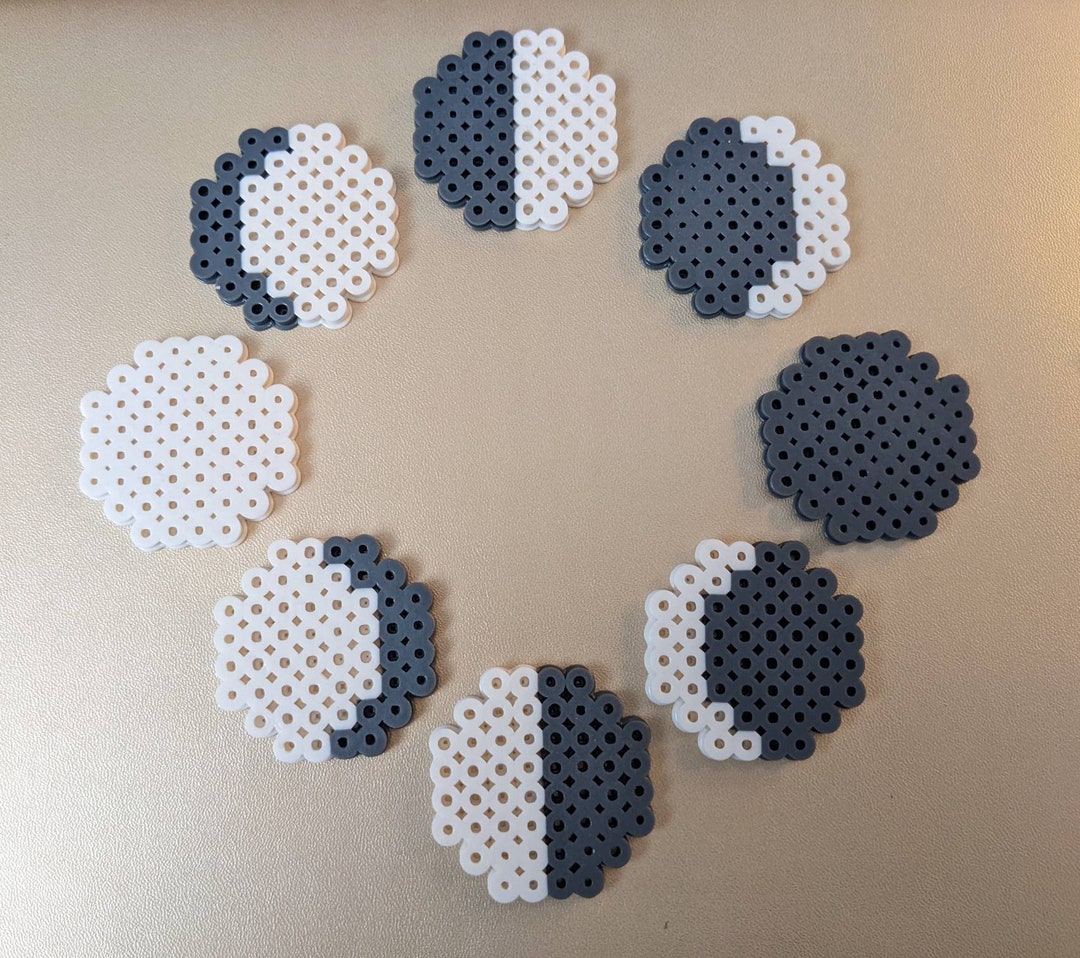 Moon Phase Inspired - Fuse Bead | MAGNETS | Sold as a SET - Etsy