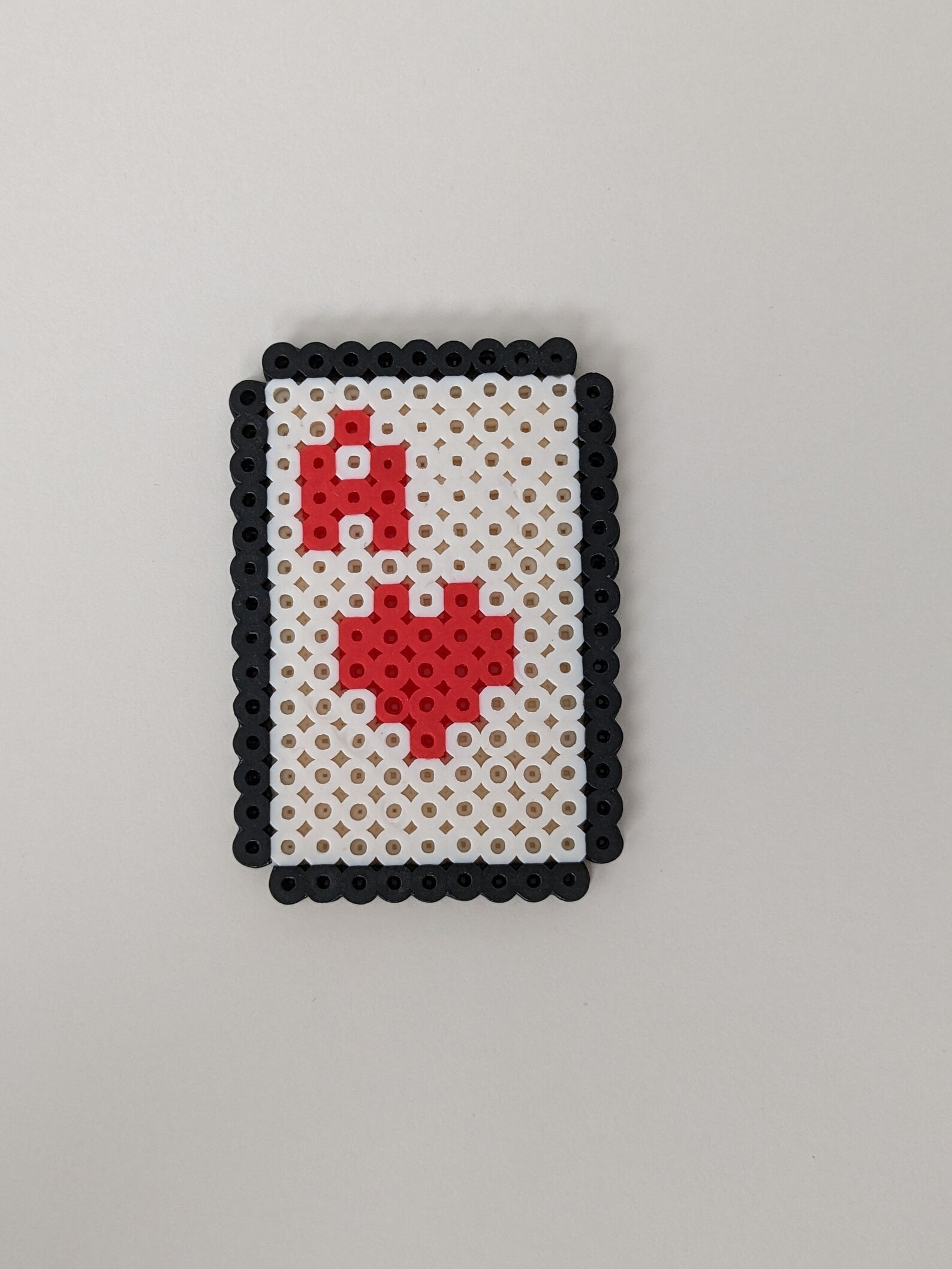 Ace of Hearts Playing Card Inspired Fuse Beads MAGNET ONLY - Etsy
