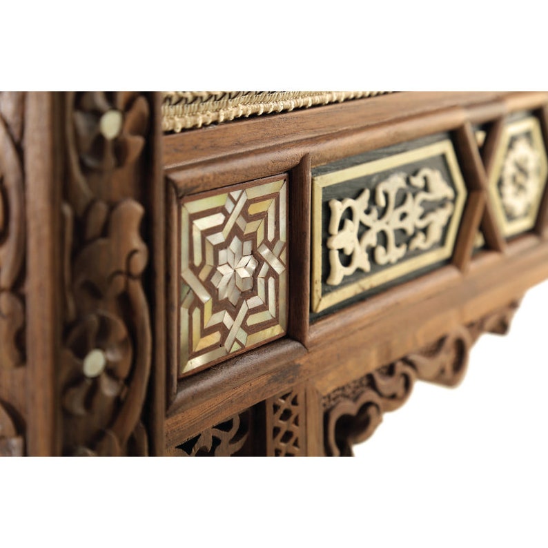 Banquette Arabesque Mother of Pearl Wooden Lattice Work | Etsy