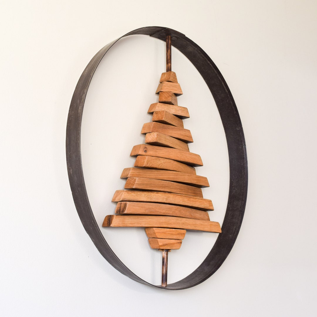 Bourbon Barrel Hoop & Stave Holiday Decor - Etsy