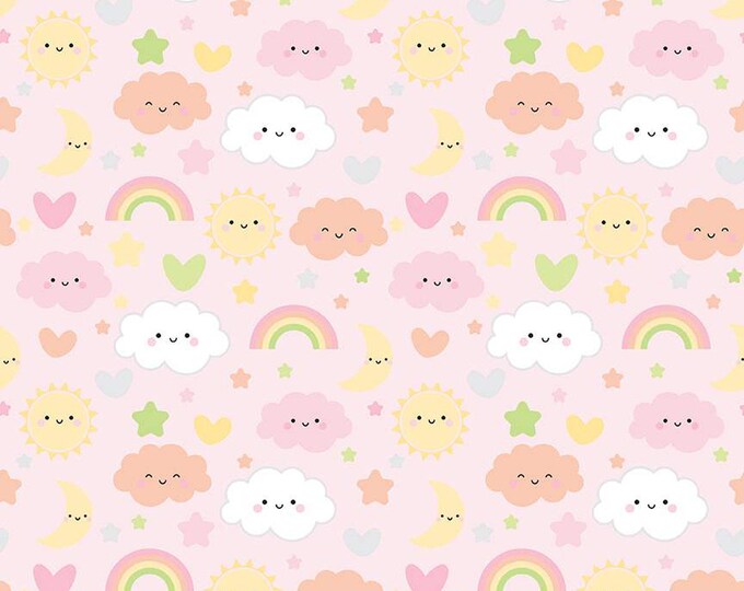 SALE Flannel Baby Girl Sweet Dreams Pink - Fat Quarter - Designer ...